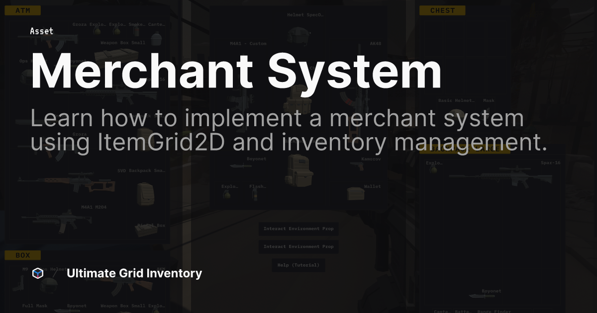 Merchant System | Ultimate Grid Inventory