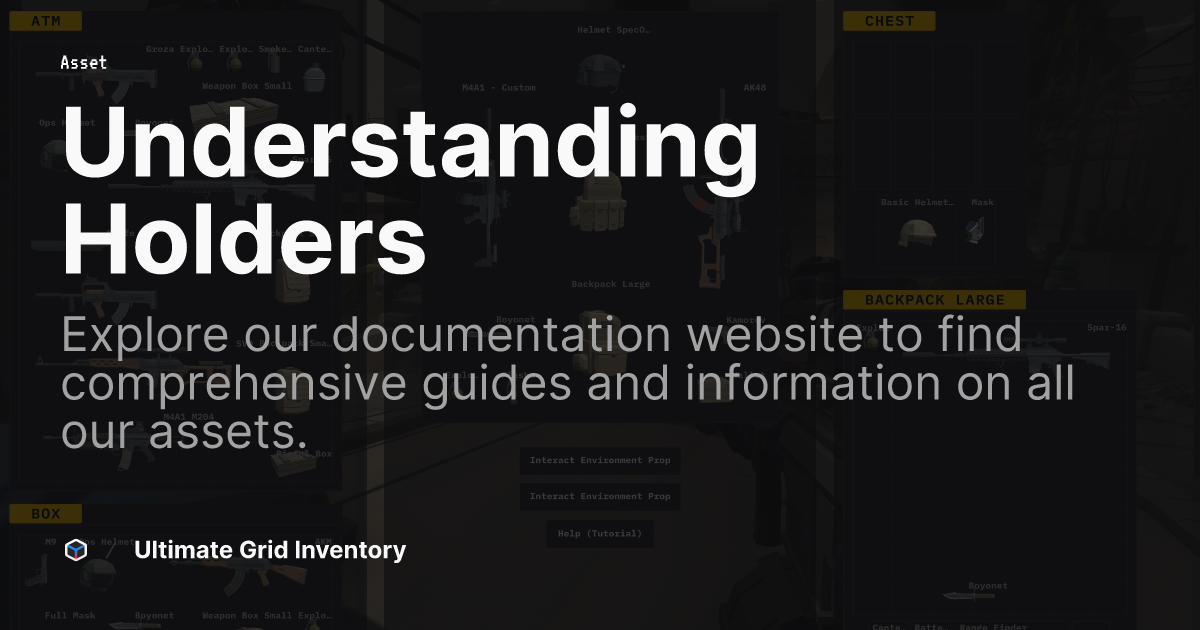 Understanding Holders | Ultimate Grid Inventory