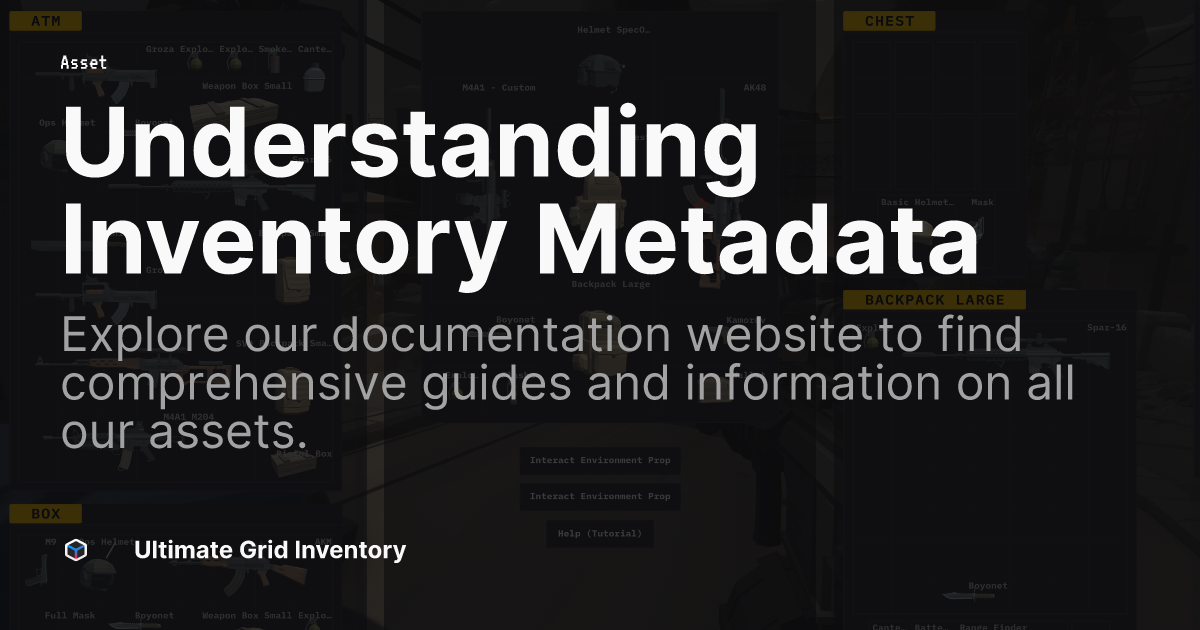 Understanding Inventory Metadata | Ultimate Grid Inventory